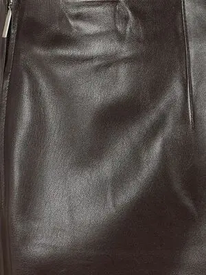 ARMA Slim Fit Pencil Mini Skirt In Smooth Lambskin Leather With Side Zip