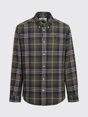 Barbour Long-sleeved Tartan Cotton Shirt With Button-down Collar