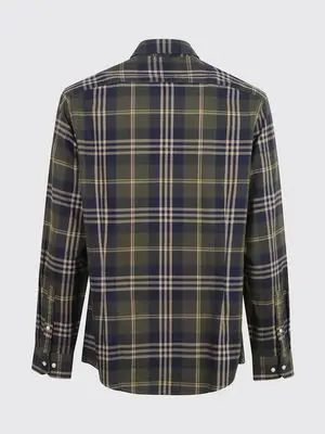Barbour Long-sleeved Tartan Cotton Shirt With Button-down Collar