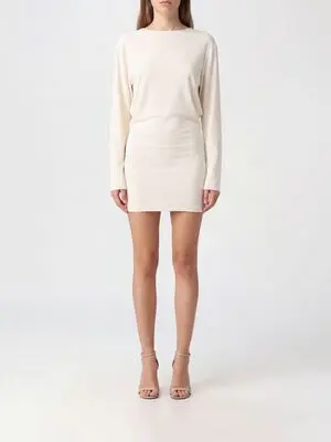 Jacquemus Long-sleeved Mistral Sheath Mini Dress In Jersey With Crew Neck