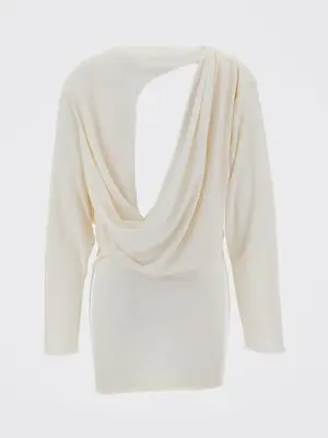 Jacquemus Long-sleeved Mistral Sheath Mini Dress In Jersey With Crew Neck