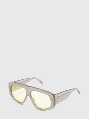 Attico Milano Flared Aviator Acetate Sunglasses - Silver