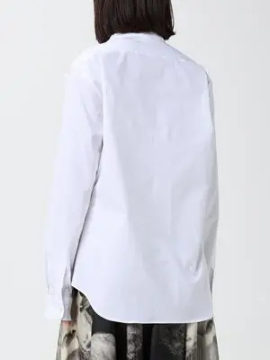 Moschino Cotton Poplin Shirt With Rouche Appliqués