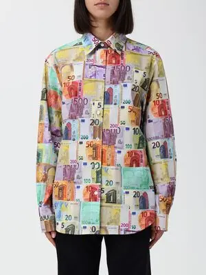 Moschino Relaxed-fit Cotton Shirt With All-over Graphic Print