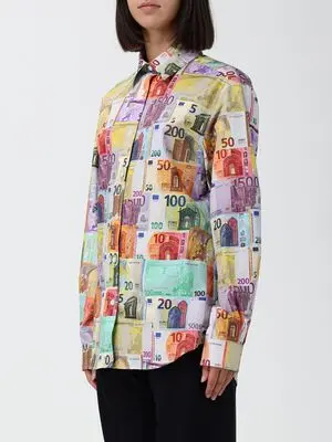 Moschino Relaxed-fit Cotton Shirt With All-over Graphic Print