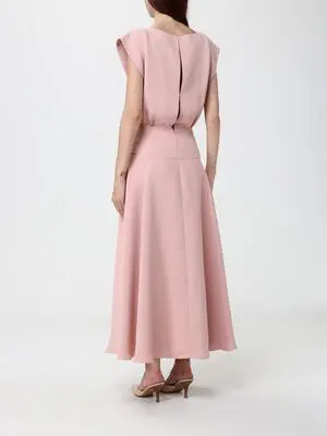 Karl Lagerfeld Sleeveless A-line Crêpe Midi Dress For Ceremonies And Cocktails