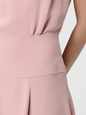 Karl Lagerfeld Sleeveless A-line Crêpe Midi Dress For Ceremonies And Cocktails