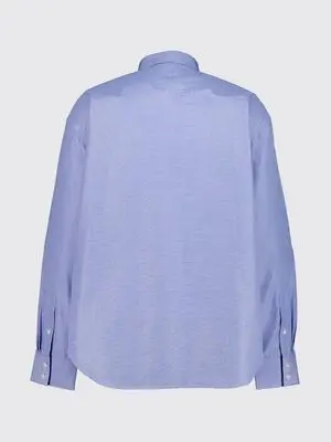 Celine Cotton Shirt With Embroidered Triomphe Logo On The Pocket