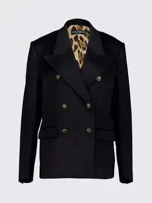 Dolce & Gabbana Double-breasted Pure Virgin Wool Blazer With Peak Lapels