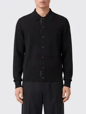 Burberry Pure Wool Cardigan With Polo Collar And Button Closure