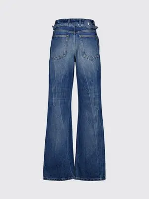 Rabanne Mid-rise Flared Jeans In Cotton Denim With Five-pocket Design