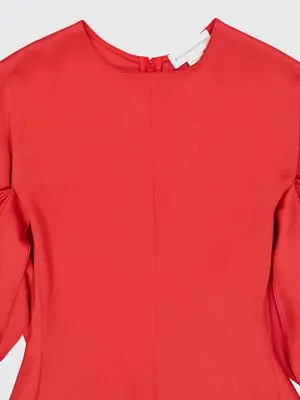 Stella McCartney Crew Neck Slim Fit Satin Evening Top