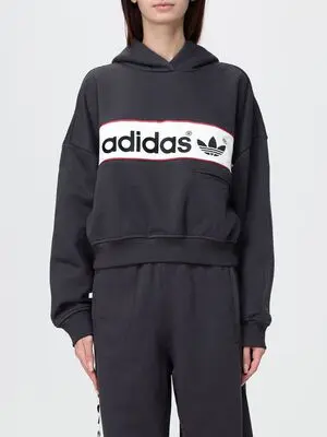 ADIDAS ORIGINALS Relaxed Fit Hoodie In Recycled Cotton - Black