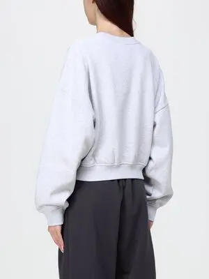 ADIDAS ORIGINALS Relaxed Fit Crewneck Sweatshirt In Cotton Blend With Contrast Logo - Grey