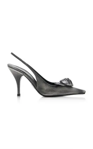 Prada Decollete Fiori Leather Pumps