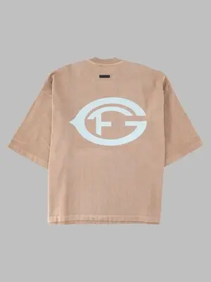 Fear Of God T-shirt Con Stampa - Beige