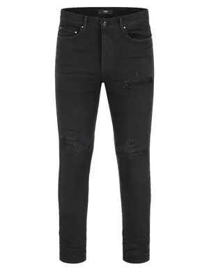 Amiri Jeans In Denim Di Cotone - Black