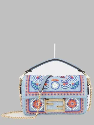 Fendi Borsa "baguette" Mini Con Ricami