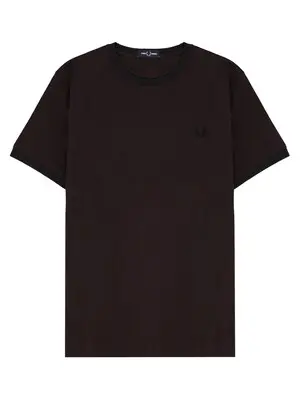 Fred Perry T-shirt Con Logo - Brown