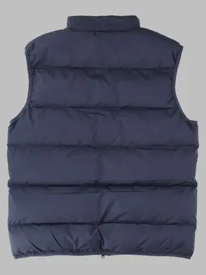 Fred Perry Gilet Trapuntato Con Logo - Blue