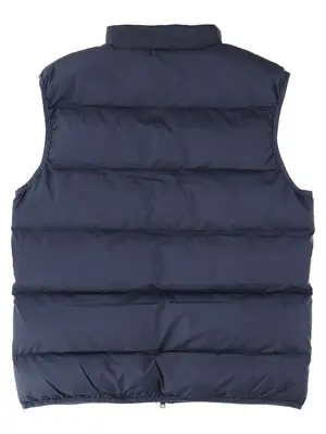 Fred Perry Gilet Trapuntato Con Logo - Blue