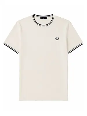 Fred Perry T-shirt Con Logo - Ivory