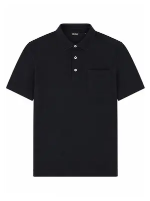 Zegna Polo In Cotone - Black