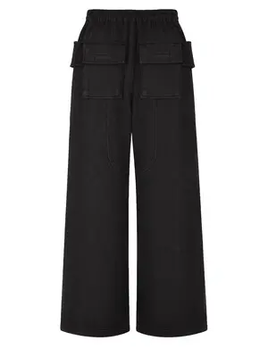 Rick Owens Pantalone Cargo In Felpa Di Cotone
