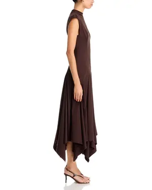 Black Halo Eloidie Handkerchief Hem Sleeveless Dress