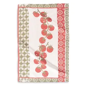 KAF HOME Jacquard Kitchen Towel, Pomodoro Tomato