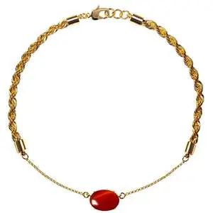 CRYSTALLINE JEWELLERY Choker With Agate - Red