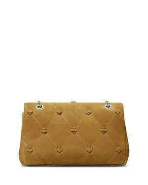 Tory Burch Bunny Knot Small Suede Shoulder Bag