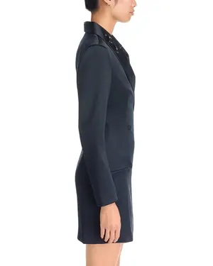 Chiara Boni La Petite Robe Reve Satin Double Breasted Mini Dress Exclusive
