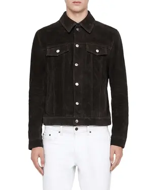 ALLSAINTS Chaiyo Suede Trucker Jacket