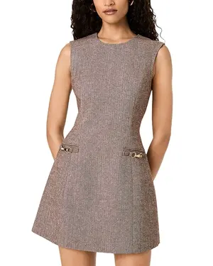 French Connection Naya Herringbone Mini Dress