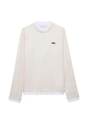 Prada Crewneck Long-sleeve Sweatshirt - Tlcbianc