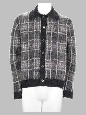 Our Legacy Alpaca Fuzzy Grand Check Sweater For - Brown