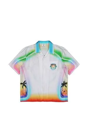 Casablanca Cuban Collar Short-sleeve Shirt For