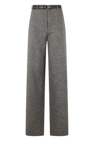 MAX MARA Max Mara Studio Wide-Leg Wool Pants With High Waist