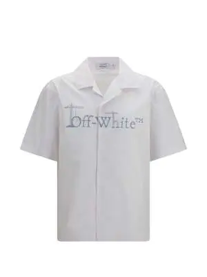 Off-White City Nature Poplin Bowling Shirt For - White