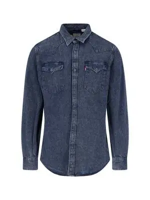 LEVI'S STRAUSS Denim Shirt In 100% Cotton - Blue
