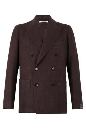 Tagliatore Double-breasted Blazer With Notched Lance Lapel