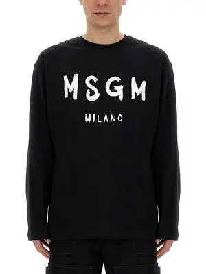 MSGM Mini Cotton T-shirt - Black
