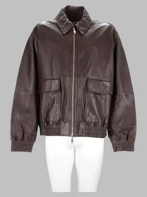 Studio Nicholson 100% Leather Jacket - Brown