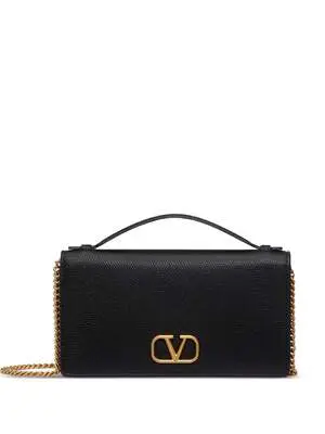 Valentino Garavani Vlogo Signature Wallet Strap For - Nero