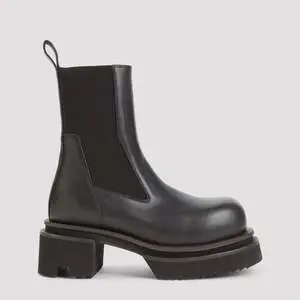 Rick Owens Beetle Bogun Leather Boots
