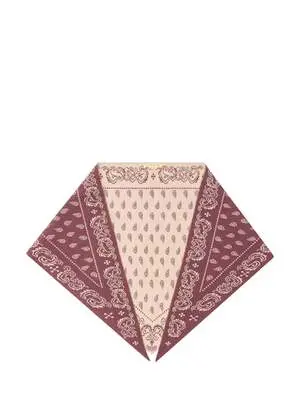 Guest In Residence Wild Rag Scarf - Fig/camel