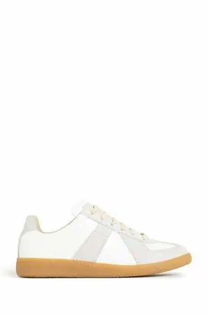 MAISON MARGIELA Mini Sneaker In 100% Calf Leather - Dirty White