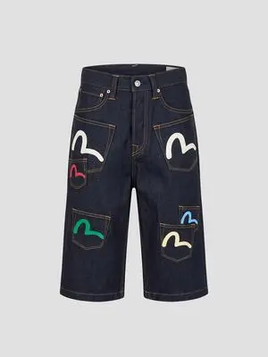 EVISU Ht Multi-pocket Denim Short