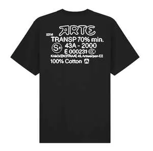 ARTE ANTWERP Serial Stamp Graphic T-shirt - Black